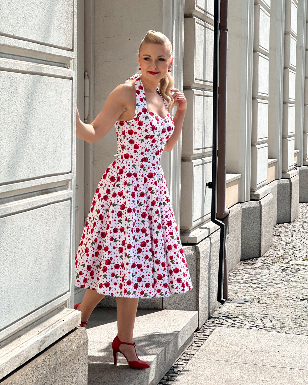 Sukienka z wiązaniem pin-up Cheryl - Chic Bow